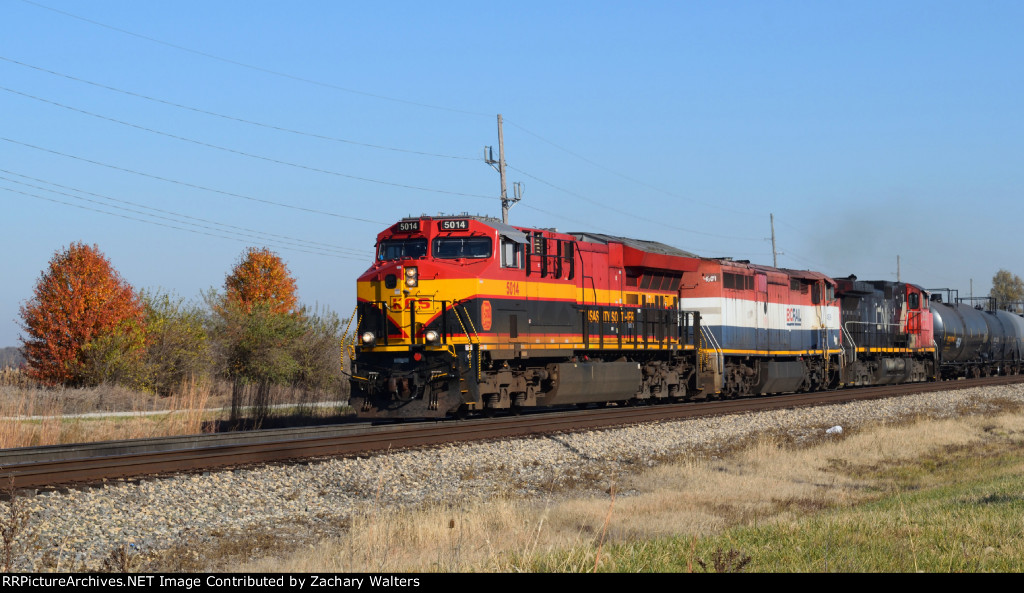 KCS 5014 BCOL 4609 CN 2520